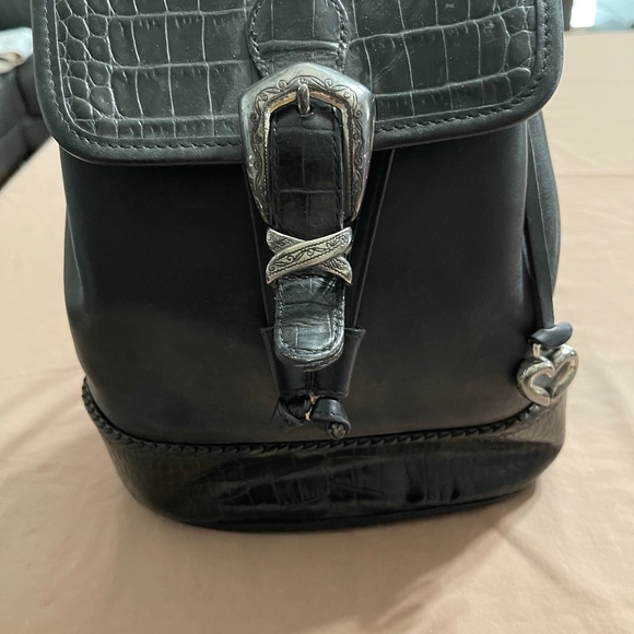 Brighton | Bags | Vintage Brighton Backpack Black | Poshmark